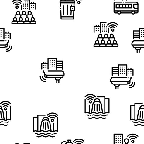 Internet Of Things Seamless Pattern Vector 17389084 Vector Art At Vecteezy