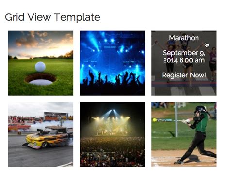 Events Grid View Template Add On Help And Documentation Event Espresso