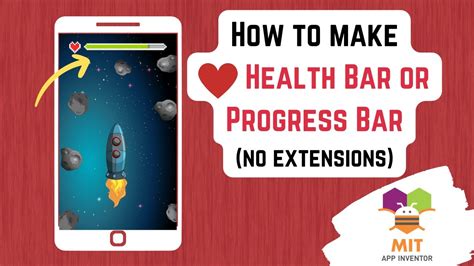 how to make health bar in mit app inventor progress bar in mit app