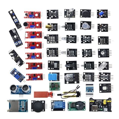 Set Of 45 Sensors And Accessories For Arduino And Embedded Systems