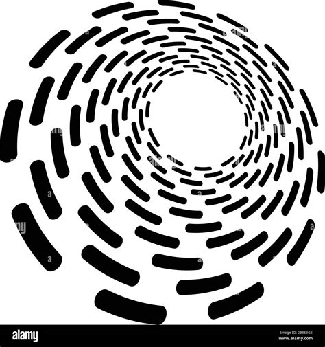 Monochrome Volute Vortex Shapes Twisted Helix Elements Rotation