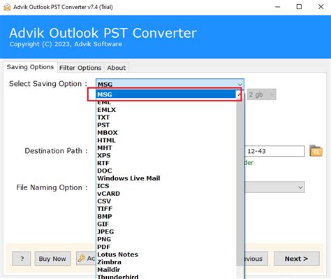 Pst To Msg Converter To Convert Pst To Msg Files In Bulk