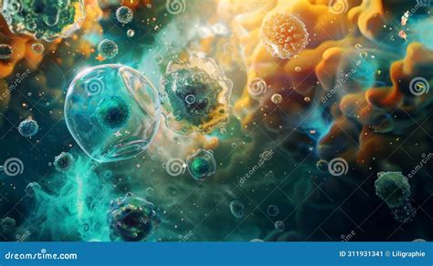 Cellular Molecular Processes With Various Cell Types And Intracellular Structures In Motion Cellular Molecular Processes With Various Cell Types And Intracellular Structures In Motion