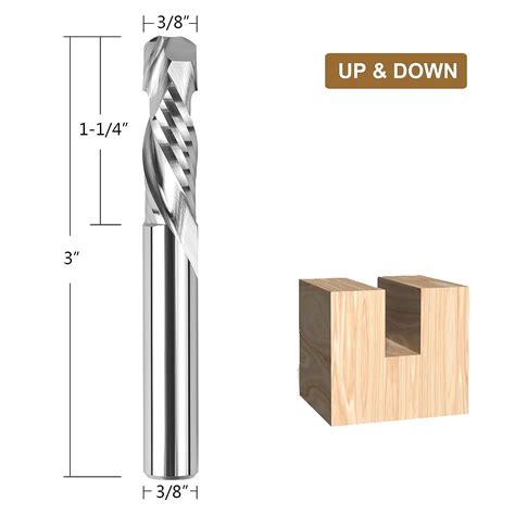 Spetool 38 Dia Compression Router Bit 38 Shank Upanddown Cut End Mill