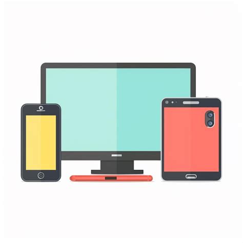 Vector Technology Device Illustration Gadget Digital Set Modern Mobile