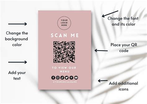 Scan To View Our Menu Sign Menu QR Code Sign Modern Menu QR Code Scan To Order Elegant