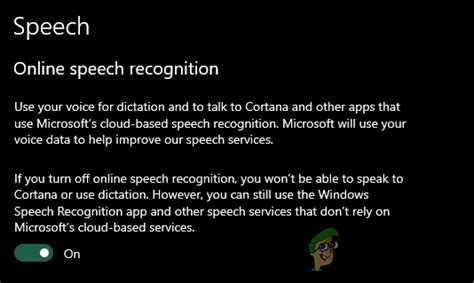 How To Enable Disable Online Speech Recognition In Windows 10
