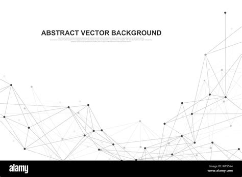 Abstract Plexus Background With Connected Lines And Dots Wave Flow