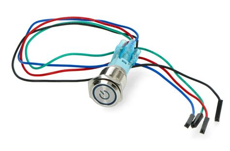 Power Button For Odroid H Blue Led Backlight Botland Robotic Shop