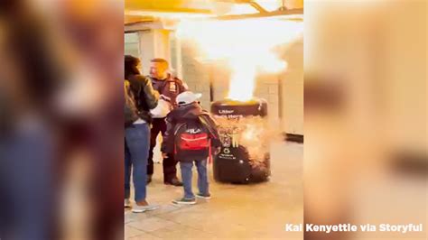 Scary Video Trash Can Explodes In Times Square Subway Station To The