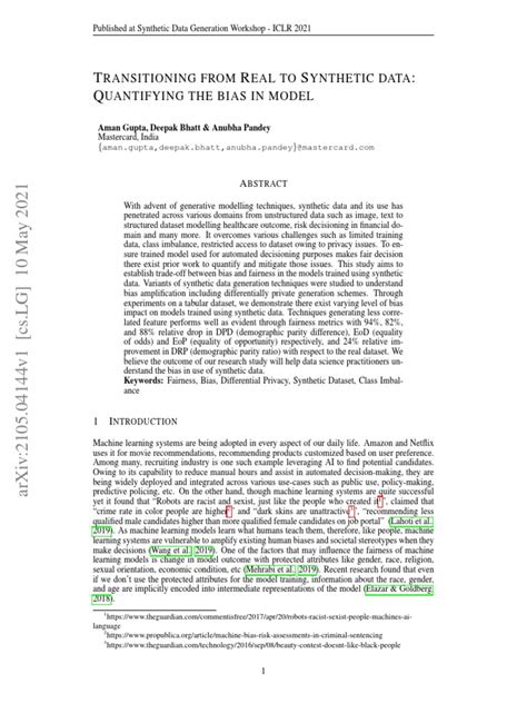 Transitioning From Real To Synthetic Data Quantifying The Bias In Model