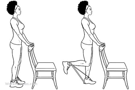 Seated Hamstring Curls With Theraband