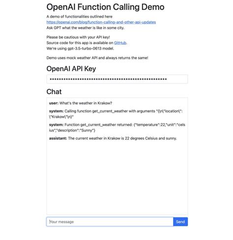 Karol Horosin On Linkedin Openai Api Functioncalling Inbrowserdemo