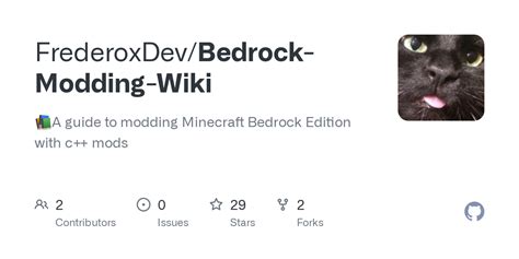 GitHub FrederoxDev Bedrock Modding Wiki A Guide To Modding Minecraft Bedrock Edition With