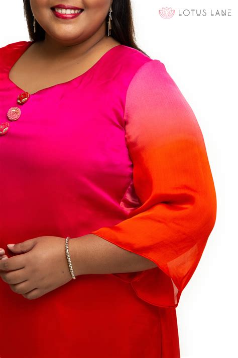 Shades Of Red Plus Size Dres Lotuslane