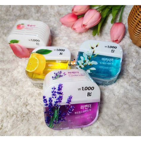Daiso Korea Sweet Scent Aroma Gel 100g Air Fragrance For Tiny Spaces Like Bathroom And Cars