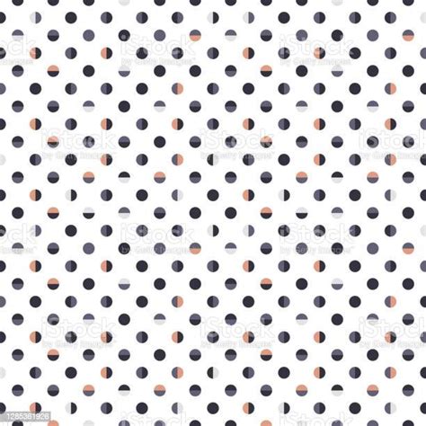 Polkadot 원활한 벡터 패턴 타일 작은 원과 반원이있는 우아한 일반 기하학적 패턴 0명에 대한 스톡 벡터 아트 및 기타 이미지 Istock