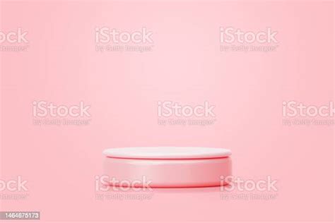 분홍색 연단 모형 최소 받침대 무대 제품 디스플레이 배경 3d 그림 빈 디스플레이 장면 프레젠테이션 제품 배치를 위한 0명에 대한 스톡 사진 및 기타 이미지 Istock