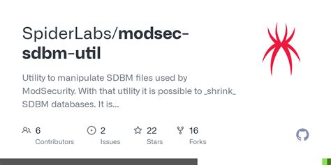 Issues SpiderLabs Modsec Sdbm Util GitHub