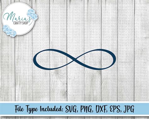 Infinity Symbol Svg Infinity Cut File Files In Svg Png Dxf Eps And Etsy