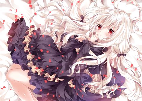 Аниме девочка с белыми волосами фото и картинки 29 штук