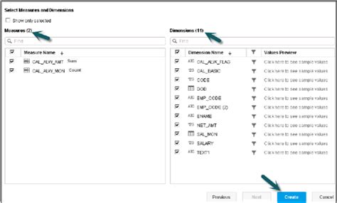 Sap Lumira Соединение видов Sap Hana