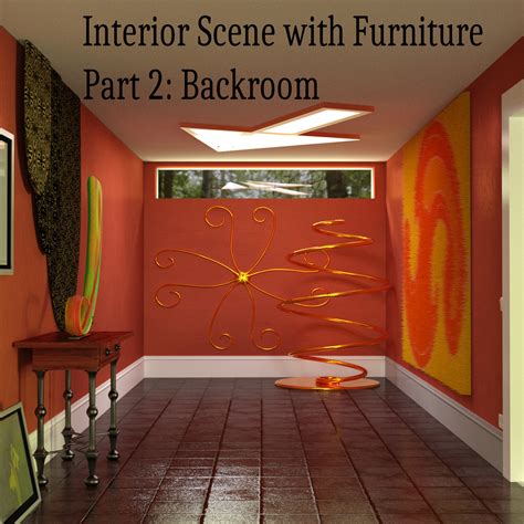 Interior With Furniture Part 2 Back Room Furniture 3d Models Kratzdistel