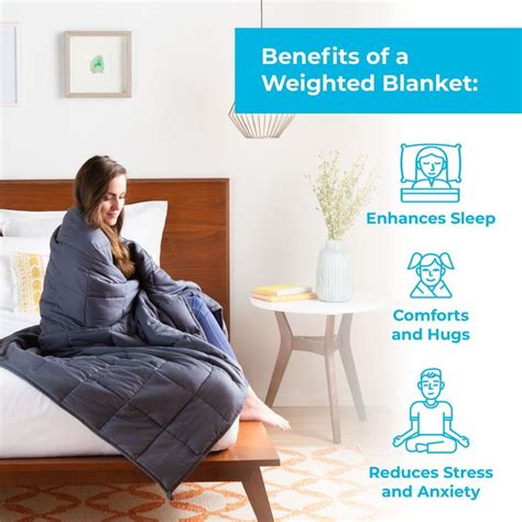 Weighted Blanket Benefits Weighted Blanket Sleep Relaxation Weighted Blanket Benefits