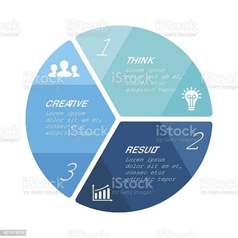 벡터 서클 화살표 인포그래픽 사이클 다이어그램 기하학적 그래프 프레젠테이션 차트 3 명에 대한 스톡 벡터 아트 및 기타 이미지 3 명 인포그래픽 3가지 개체 Istock