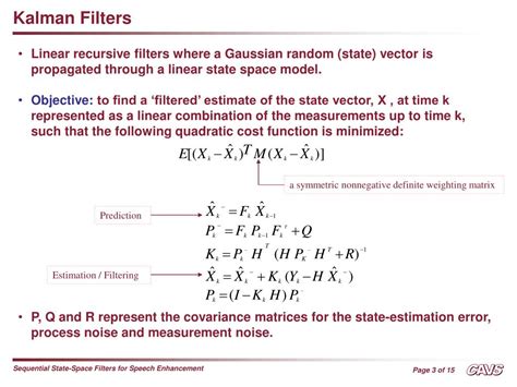 Ppt Sequential State Space Filters For Speech Enhancement Powerpoint Presentation Id3387118