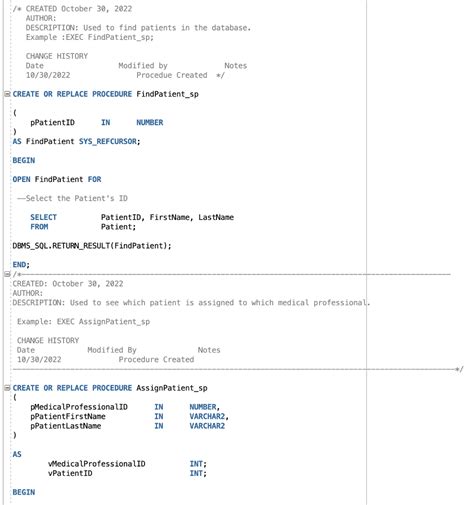 project part 3 stored procedures instructions 1