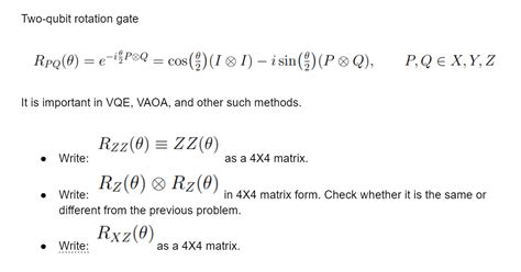 Solved Two Qubit Rotation Chegg Com