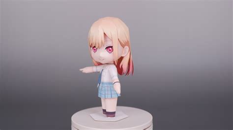 Kitagawa Marin Chibi Anime Papercraft
