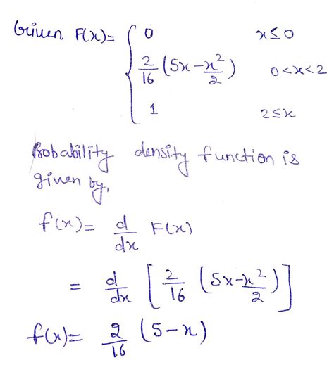 Answered The Cumulative Distribution Function Of The Continuous Random