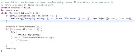 Windows上移動檔案發生非預期的accessdeniedexception