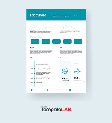 60 beautiful fact sheet templates examples and designs simple fact