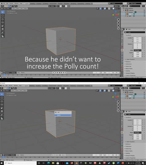 Why The Default Cube Keeps Getting Deleted R Blendermemes