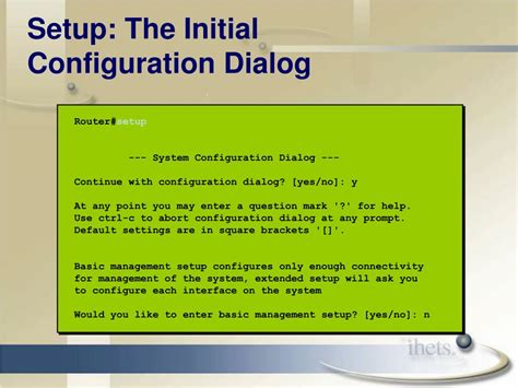 PPT Initial Start Up Of The Cisco Router PowerPoint Presentation Free Download ID 4300221