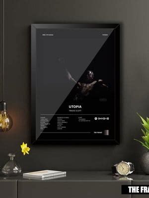 Quadro A4 Spotify Travis Scott Album Utopia | Elo7