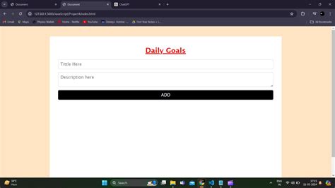 My Project On Daily Goals App Krishna Balram Gujrati Posted On The
