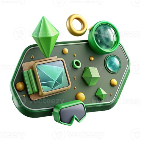 Extraordinary Artistic Virtual Interface Hud Elements Blue Cutout