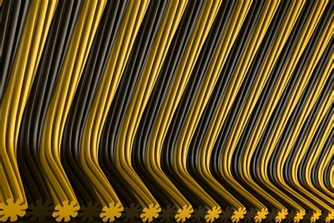 압출 꽃 모양 휴일 개념으로 형성 된 기하학적 표면 추상적인 배경의 오렌지 좋은 3d 그림 0명에 대한 스톡 사진 및 기타 이미지 Istock