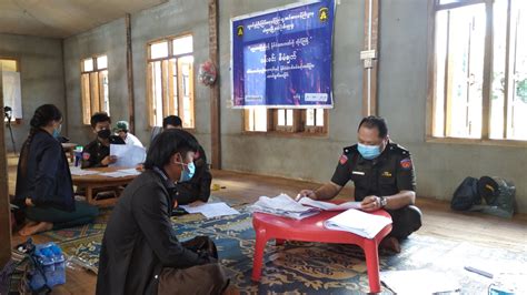 လဲချားမြို့နယ်၌ ပန်းခင်းစီမံချက်ဖြင့် အိမ်ထောင်စုလူဦးရေစာရင်းနှင့် နိုင်ငံသားစိစစ်ရေး ကတ်ပြားမ