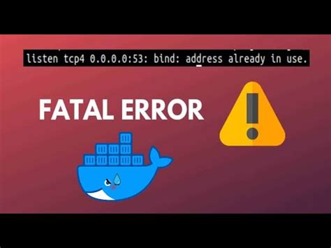 RESUELTO Bind Addresss Already In Use ERROR DOCKER YouTube