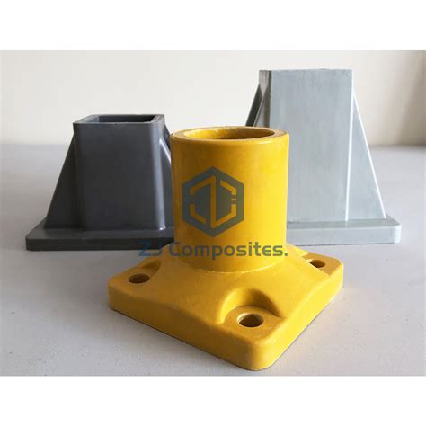 Composite Grp Handrail Frp Round Tube Fitting Fiberglass Base Frp Round Base And Grp Round Foot