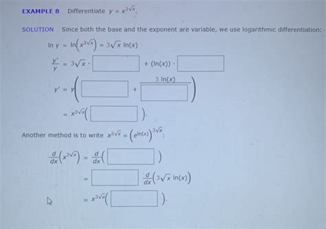 solved example 8 differentiate y x3vx solution since both
