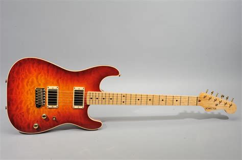 Schecter 1980 Stratocaster Flat Top Dream Machine Cherry Sunburst