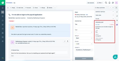 freshdesk integration freshrelease