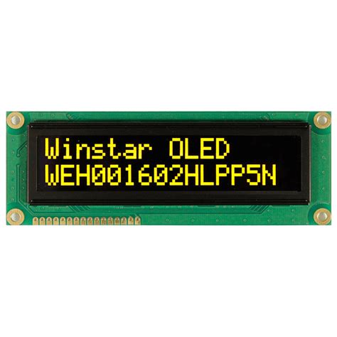 Weh001602hlpp5n00100 Winstar Longlife Oled Alphanumeric Display