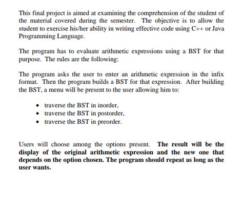 Solved This Final Project Is Aimed At Examining The